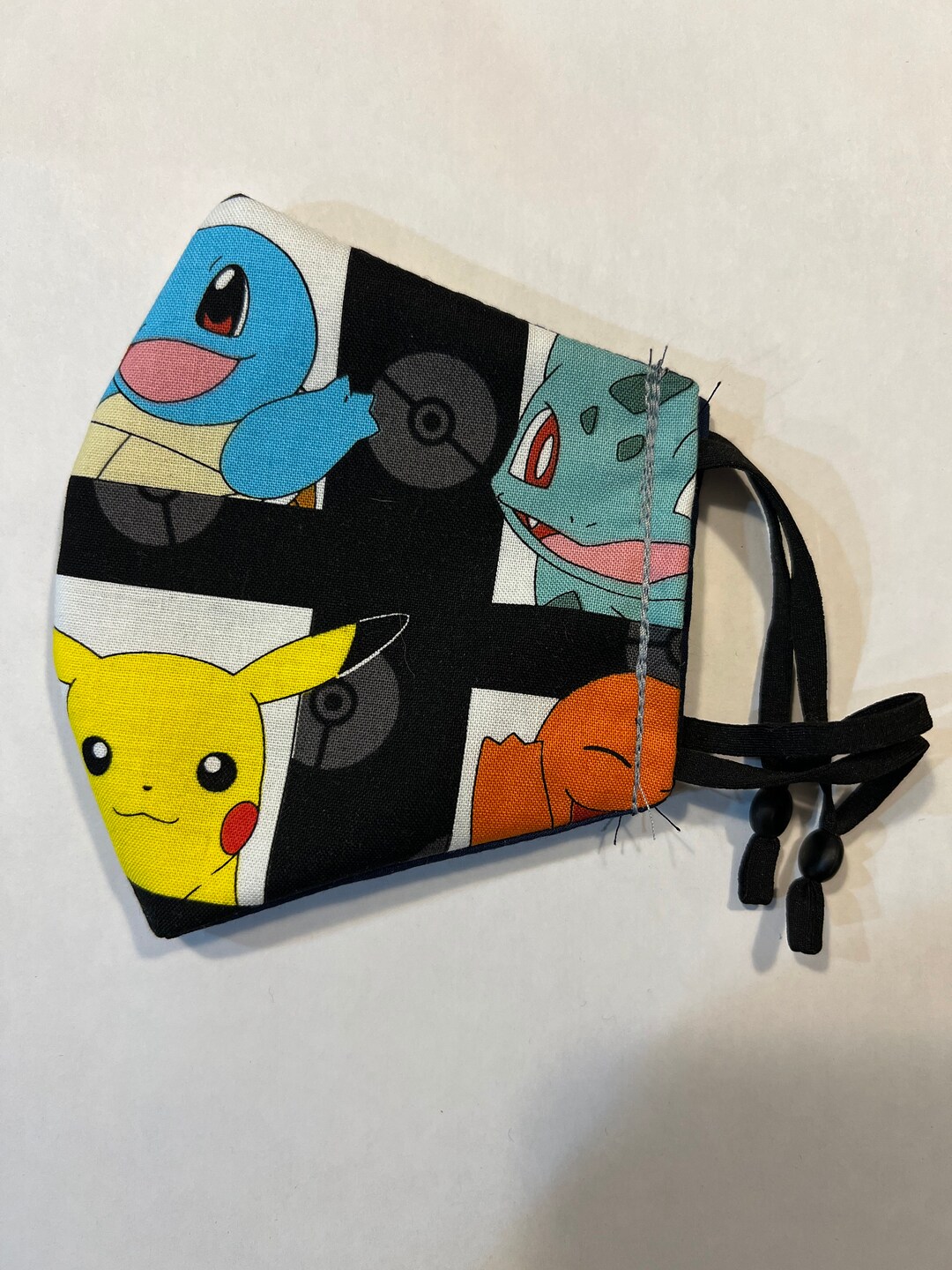 POKÉMON adjustable Elastic Kids Size Triple Layer Face Mask - Etsy