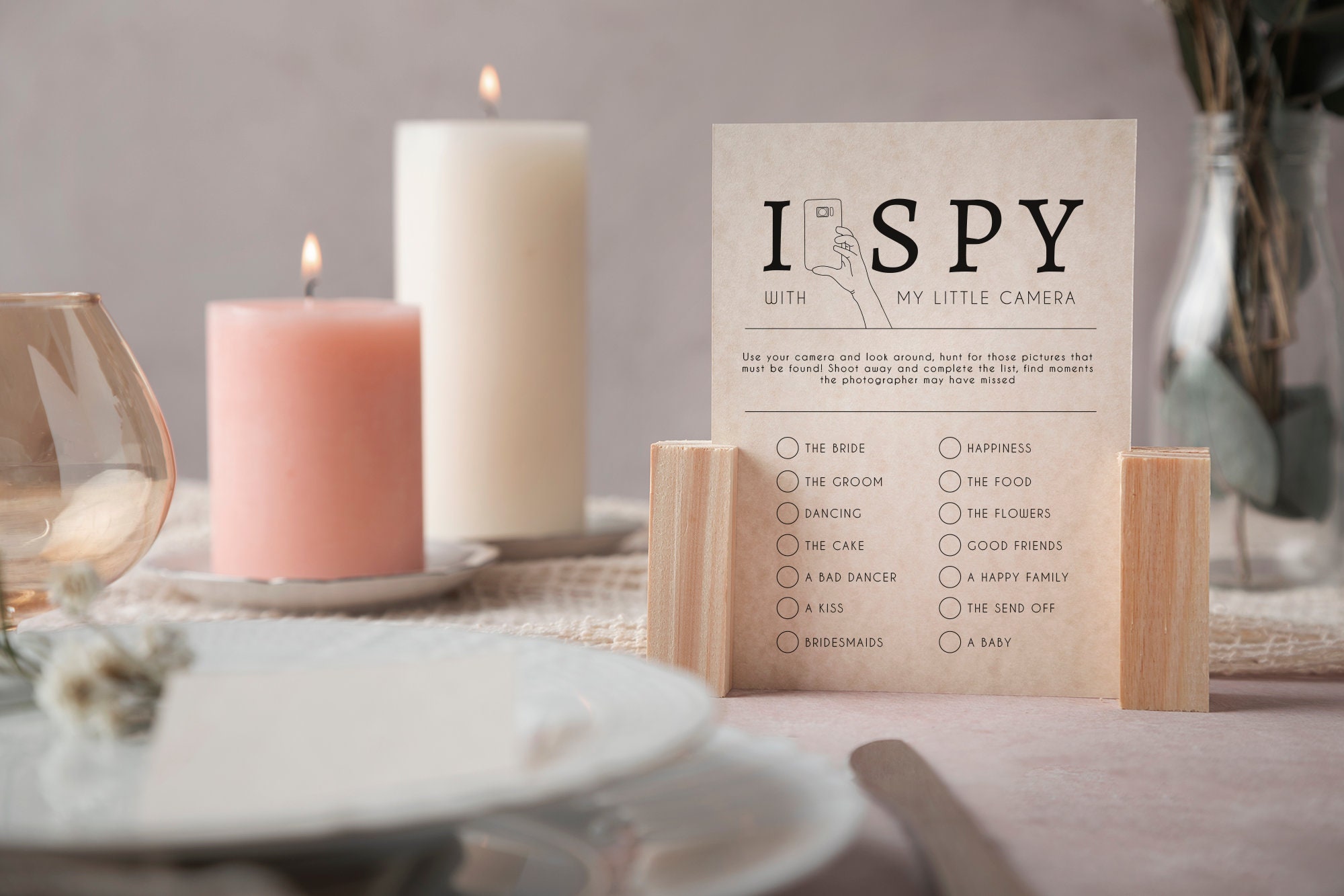 I Spy Wedding Game I Spy Printable Sign I Spy Wedding Game - Etsy