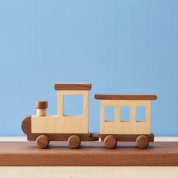 Wooden Train - Etsy