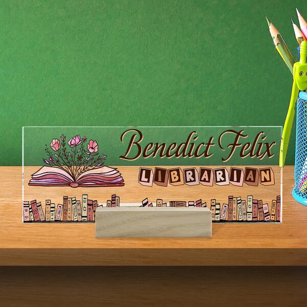 Book Name Plate - Etsy