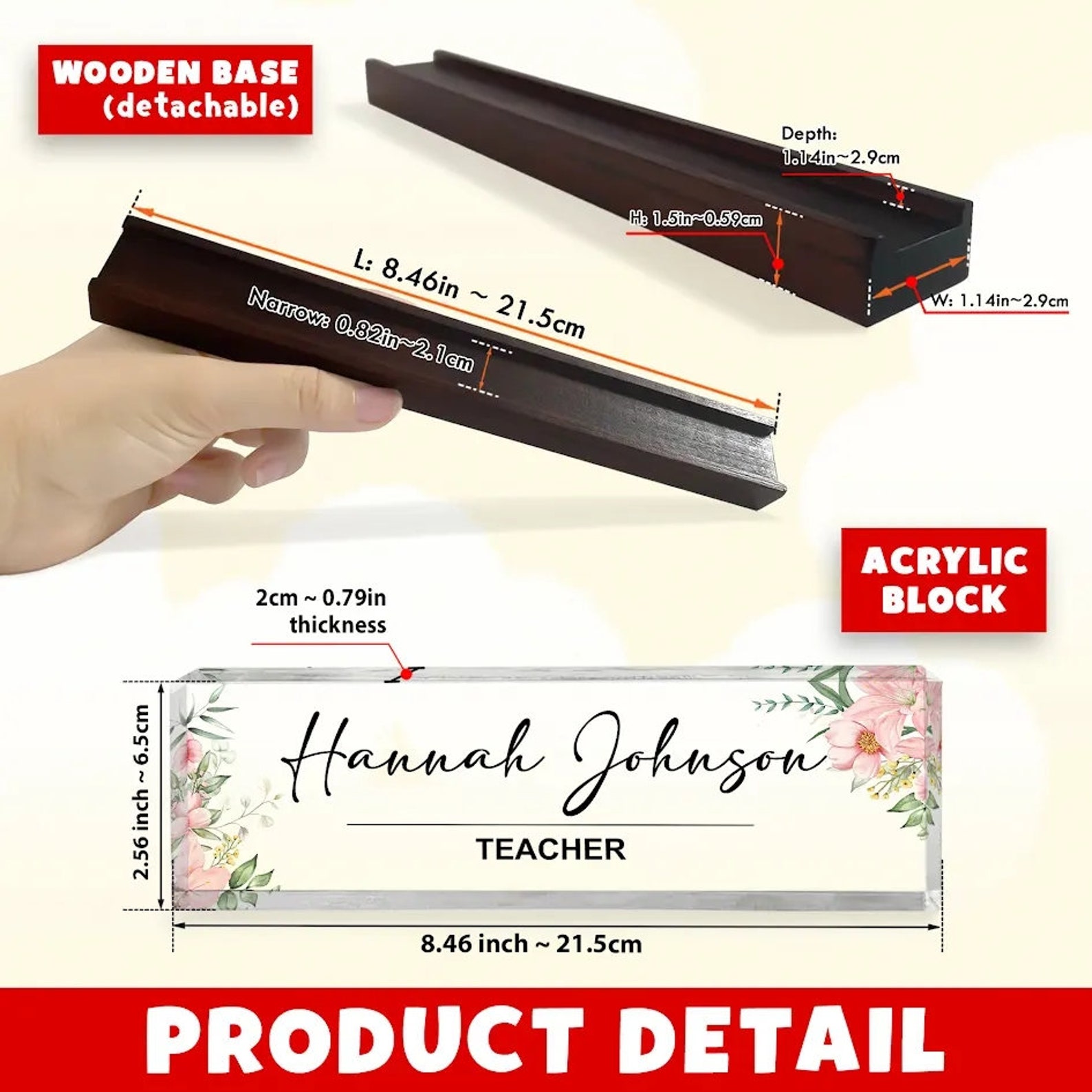 Teacher Desk Name Plate, Teacher Name Plate for Desk, Back to School ...