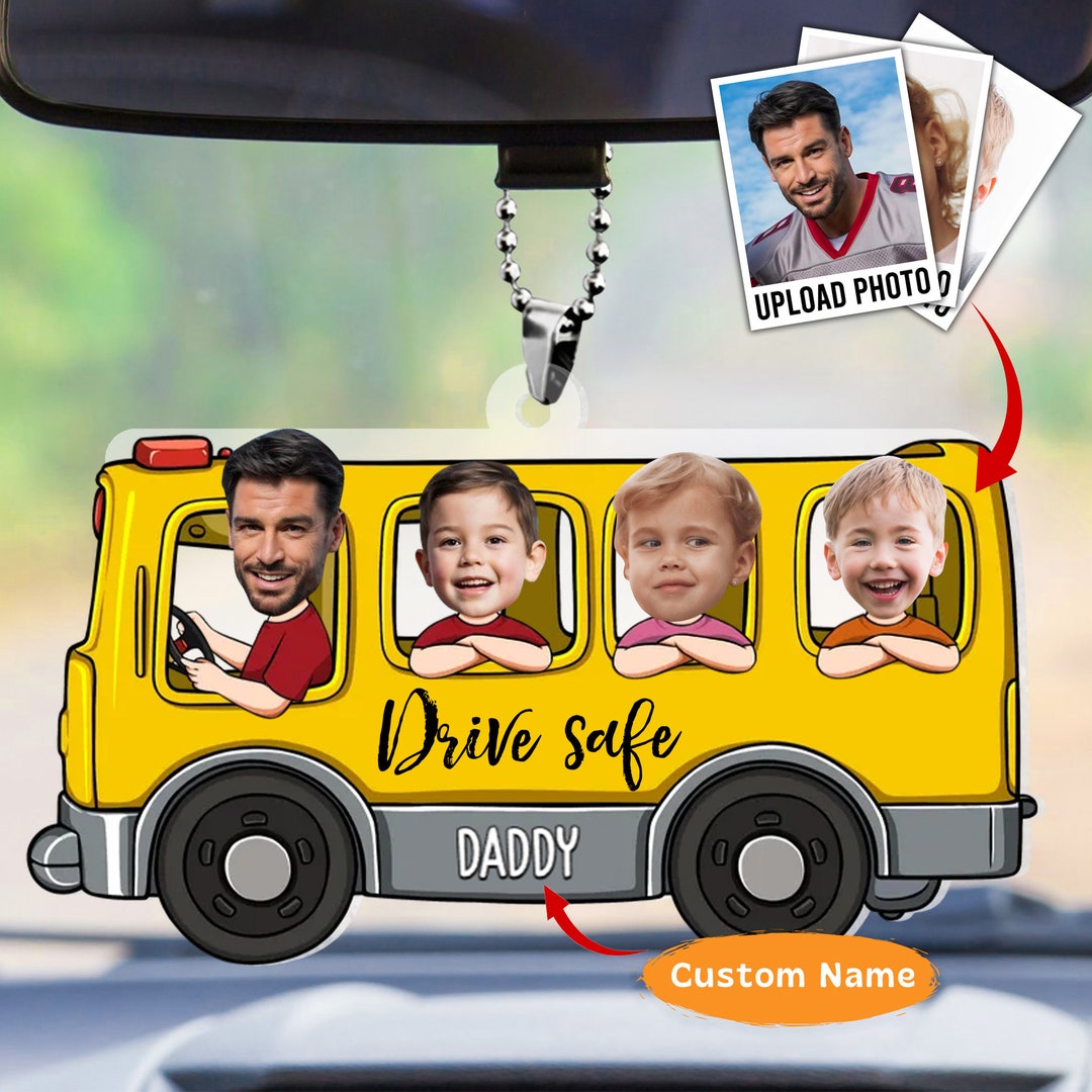 Drive Safe Daddy Car Hanger, Fathers Day Gift, Custom Drive Safe Daddy ...