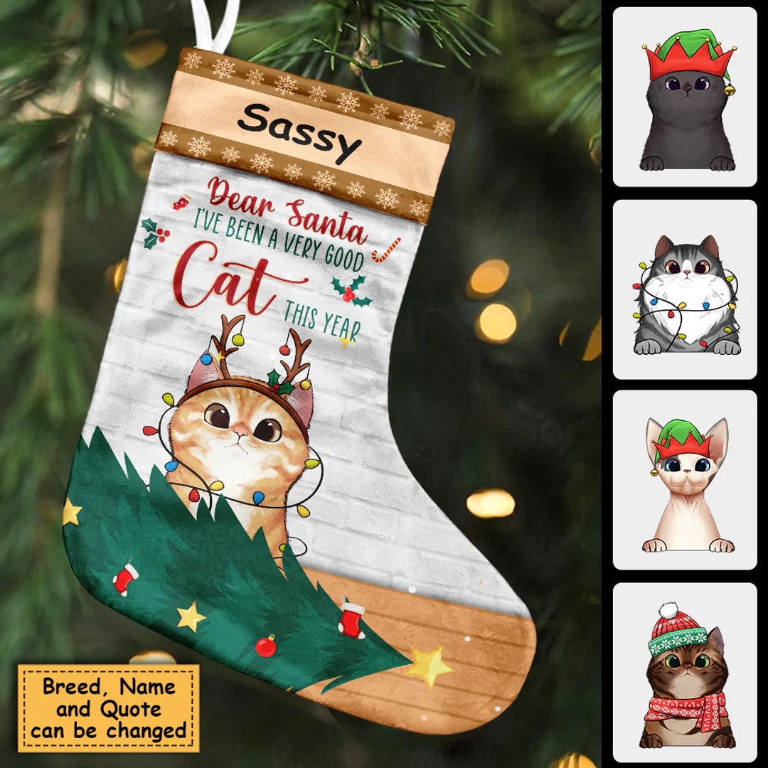 Custom Dear Santa I've Been A Very Good Cat This Year Christmas ...
