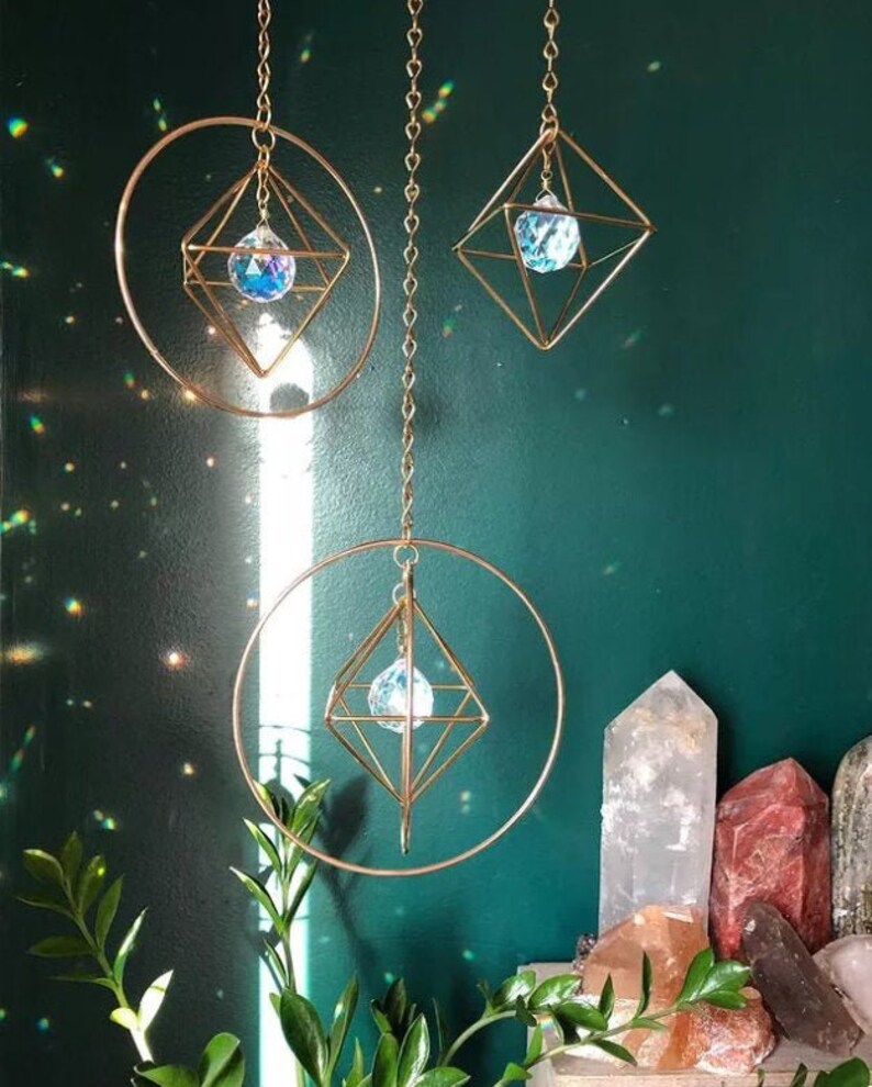 Sacred Geometric Suncatcher/rainbow Prism/prism - Etsy