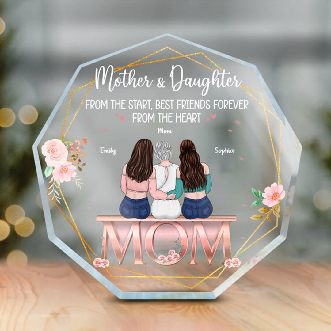 Personalized Mom and Daughter Best Friends Forever Plaque - Etsy