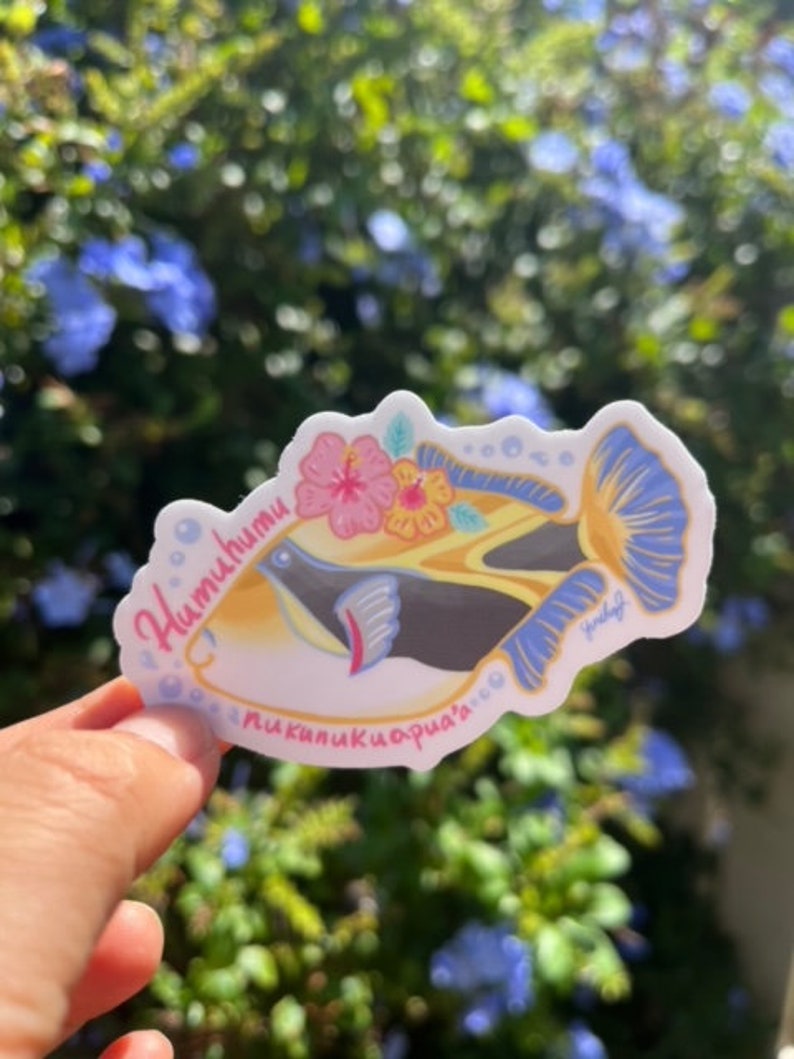Kawaii Humuhumunukunukuapua'a Hawaii State Fish Sticker - Etsy