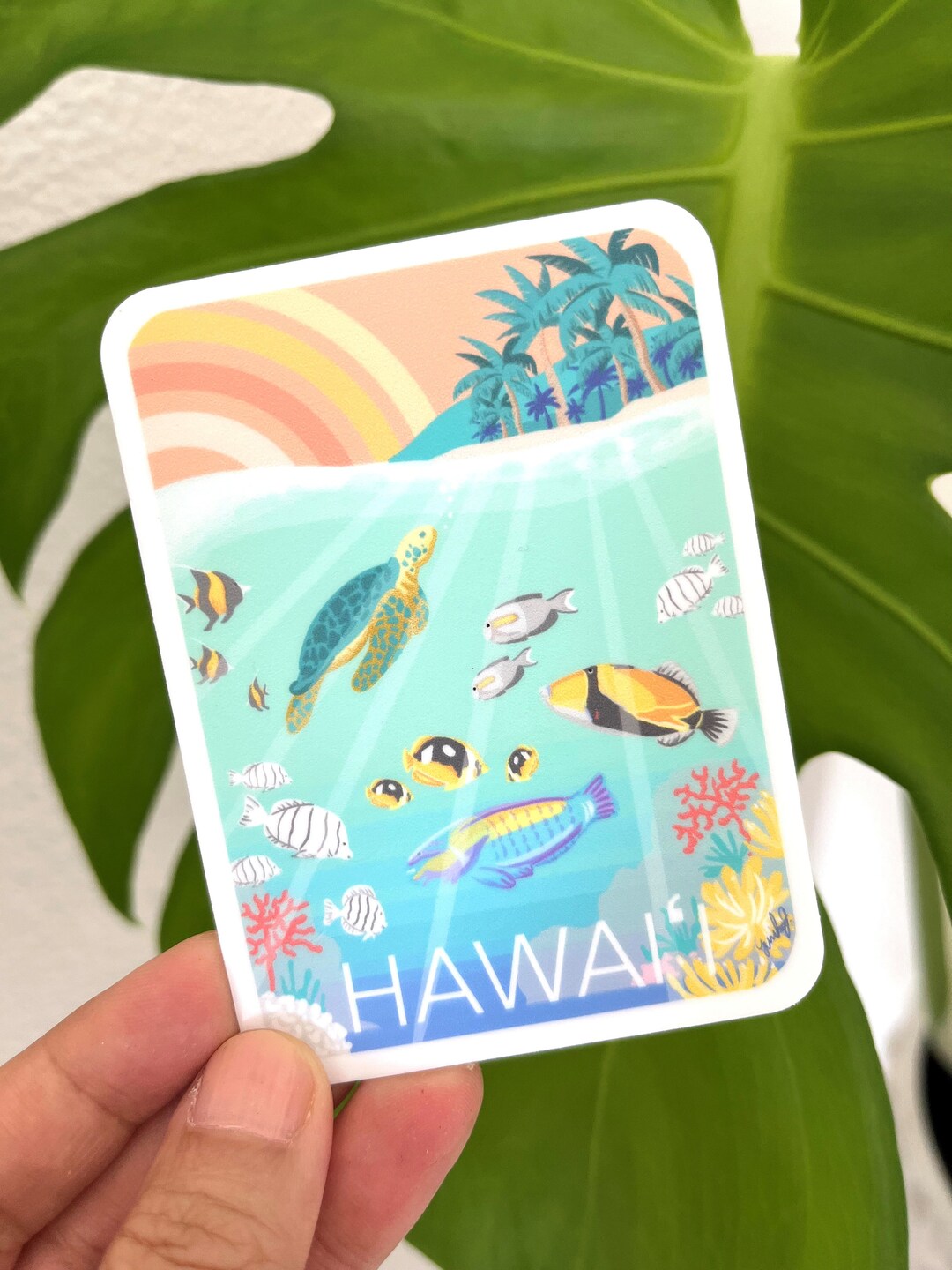Under the Sea Sticker - Hawaii - Maui, Big Island, Kauai, Oahu - Etsy