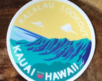 Kauai Vinyl Sticker - Etsy