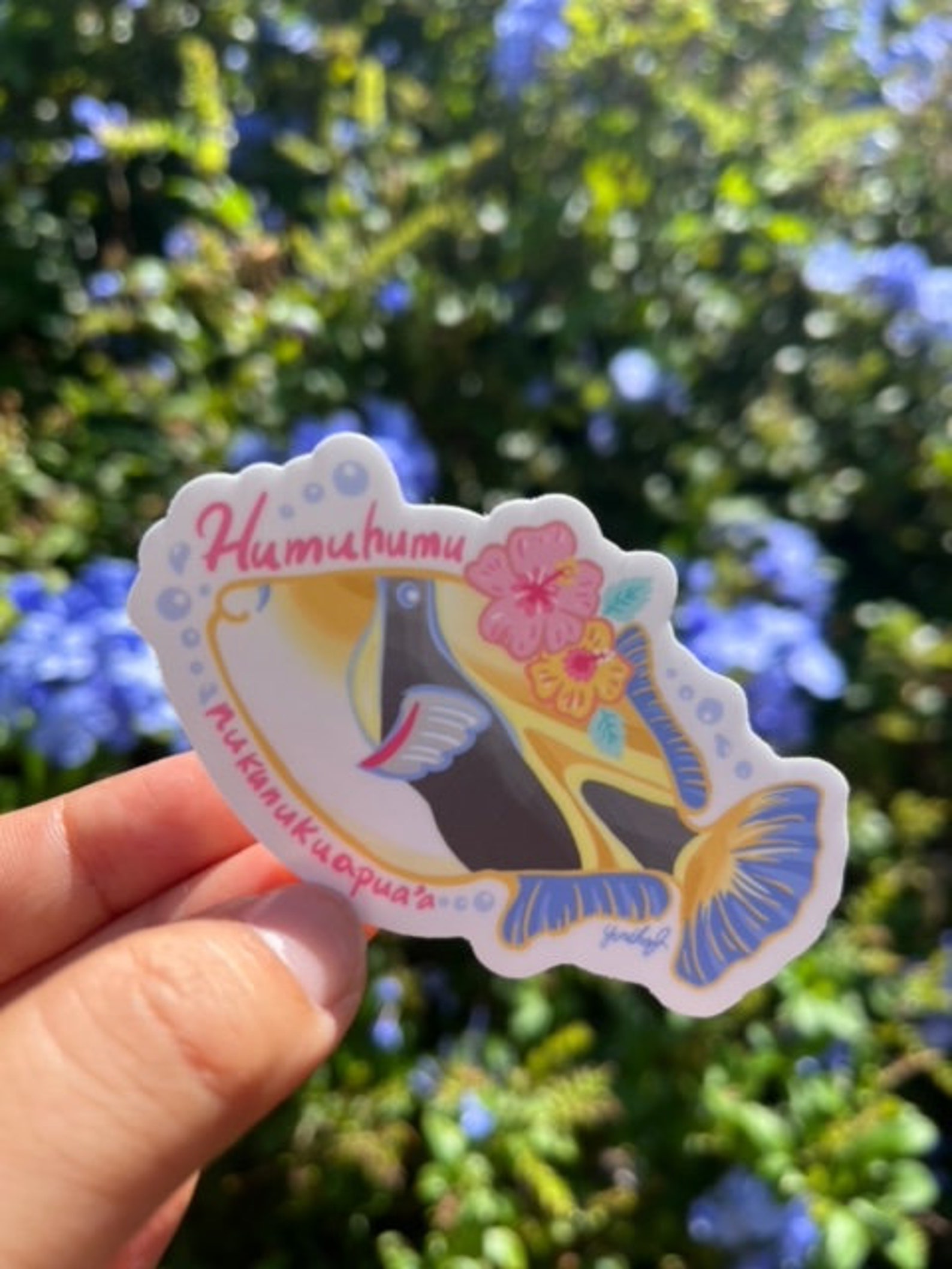 Kawaii Humuhumunukunukuapua'a Hawaii State Fish Sticker - Etsy