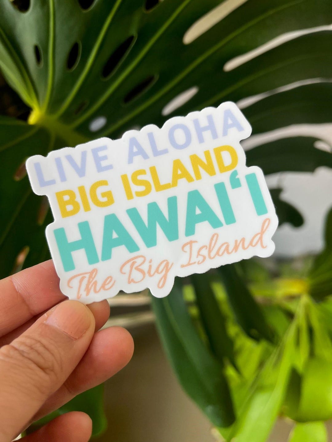 LIVE ALOHA STICKER - Big Island, Hawaii - Etsy