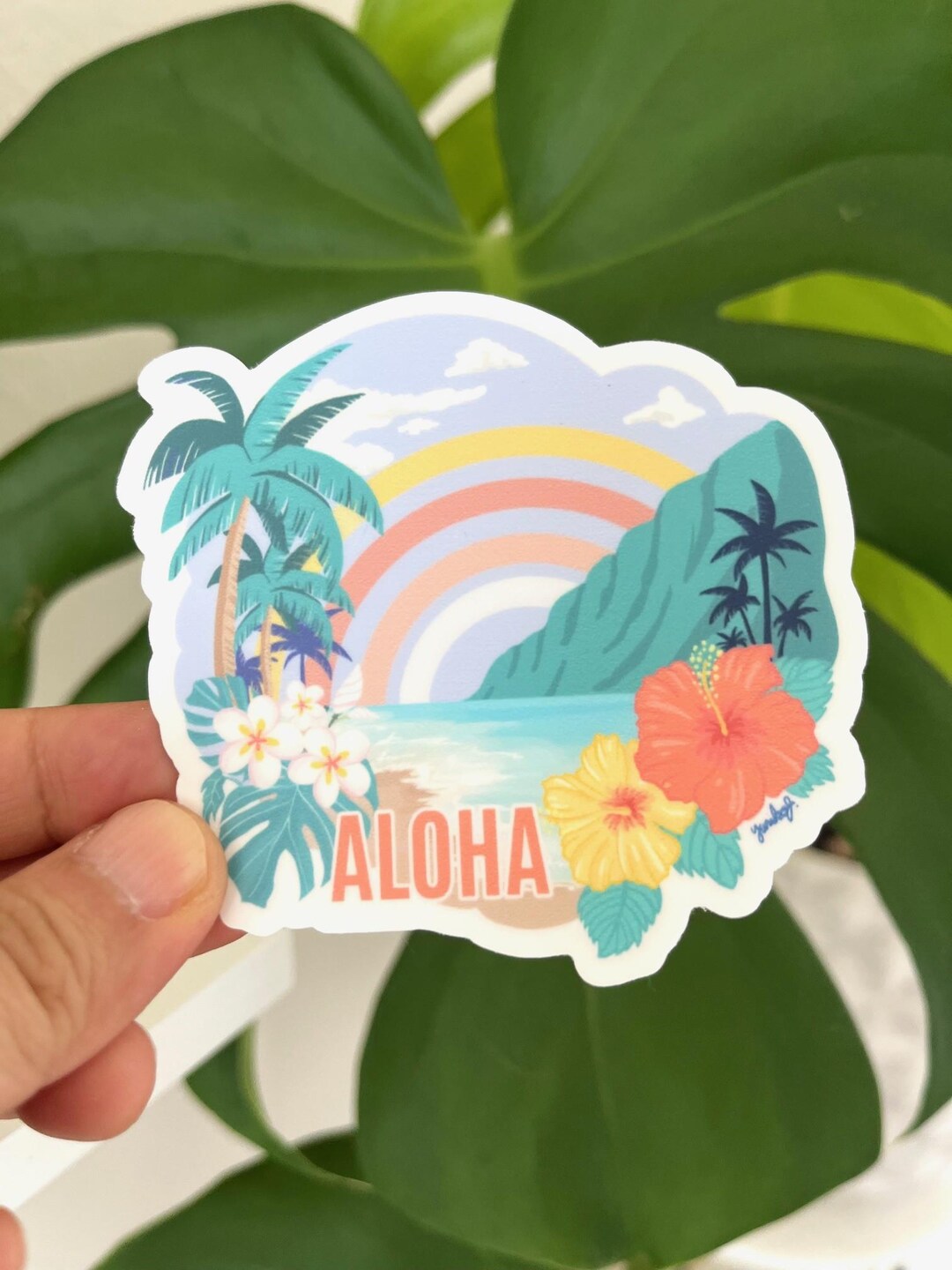 ALOHA - Mauka & Makai Sticker - Etsy