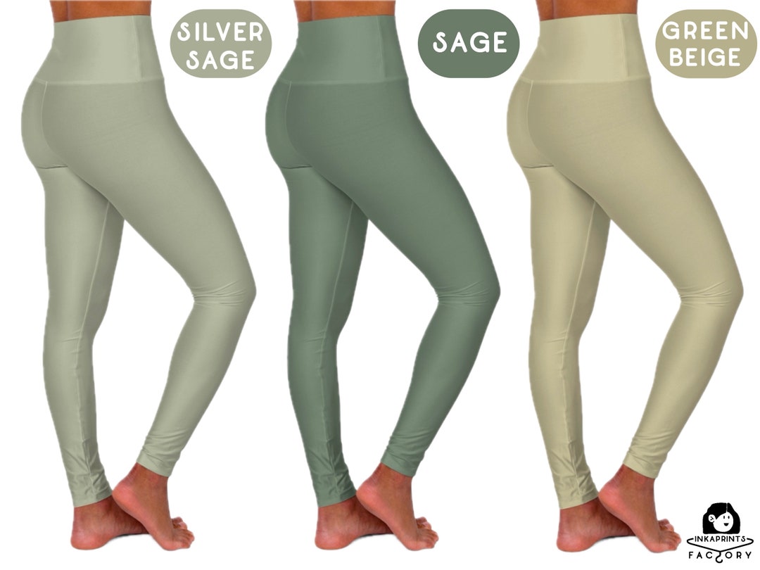 Solid Leggings High Waisted Yoga Leggings Womens XS High Waisted ...