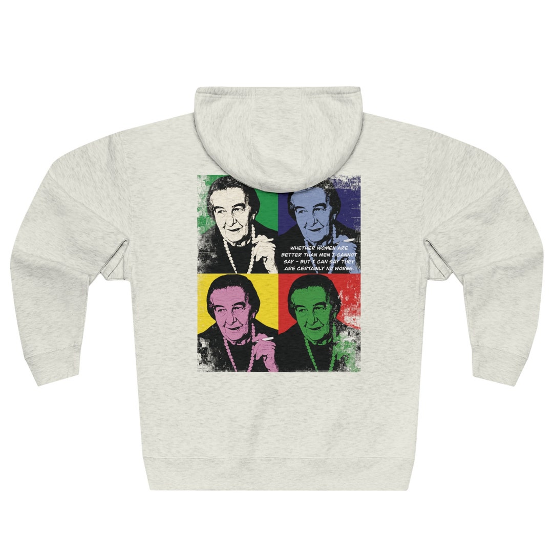 Golda Meir Hoodie Retro Pop Art Sweat Art Hoodie Modern Art Sweat ...