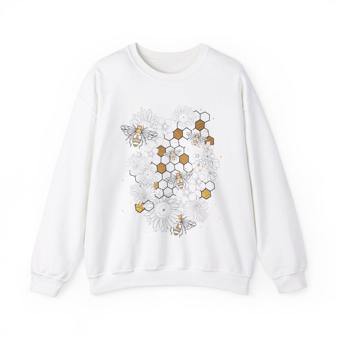 Bumble Bee Sweat Honey Bee Sweatshirt Bee Crewneck Sweatshirt Save the ...