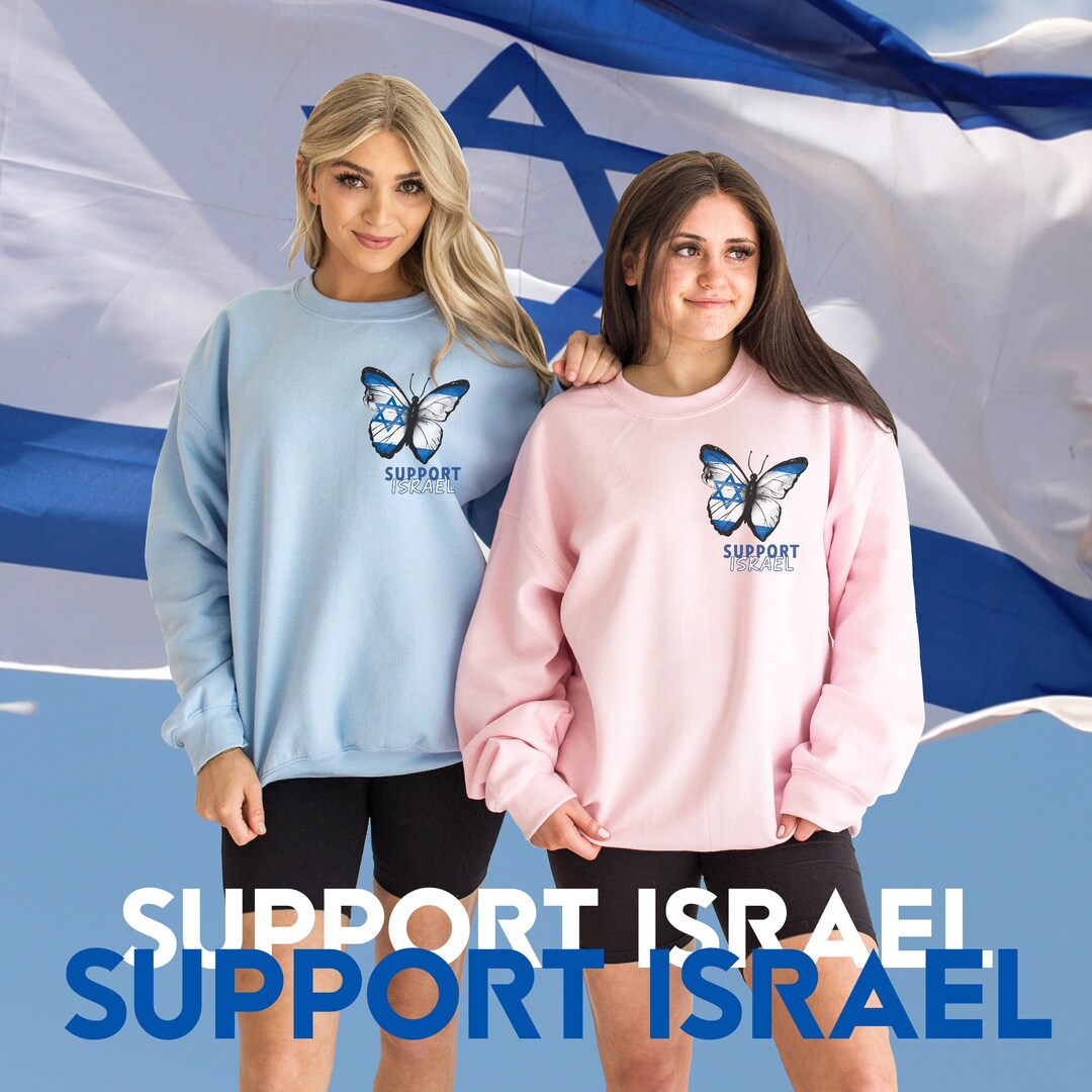 Support Israel Sweat I Support Israel Shirt Am Yisrael Chai Sweatshirt ...