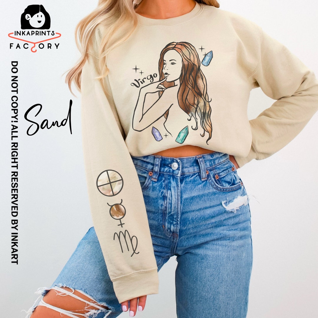 Virgo Sweatshirt Virgo Shirt Aesthetic Sweats Custom Zodiac Sweats ...