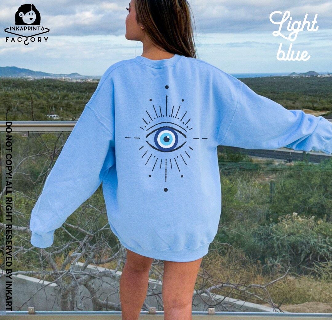 Evil Eye Sweats Evil Eye Crewneck Third Eye Hoodie Hamsa Sweatshirt ...