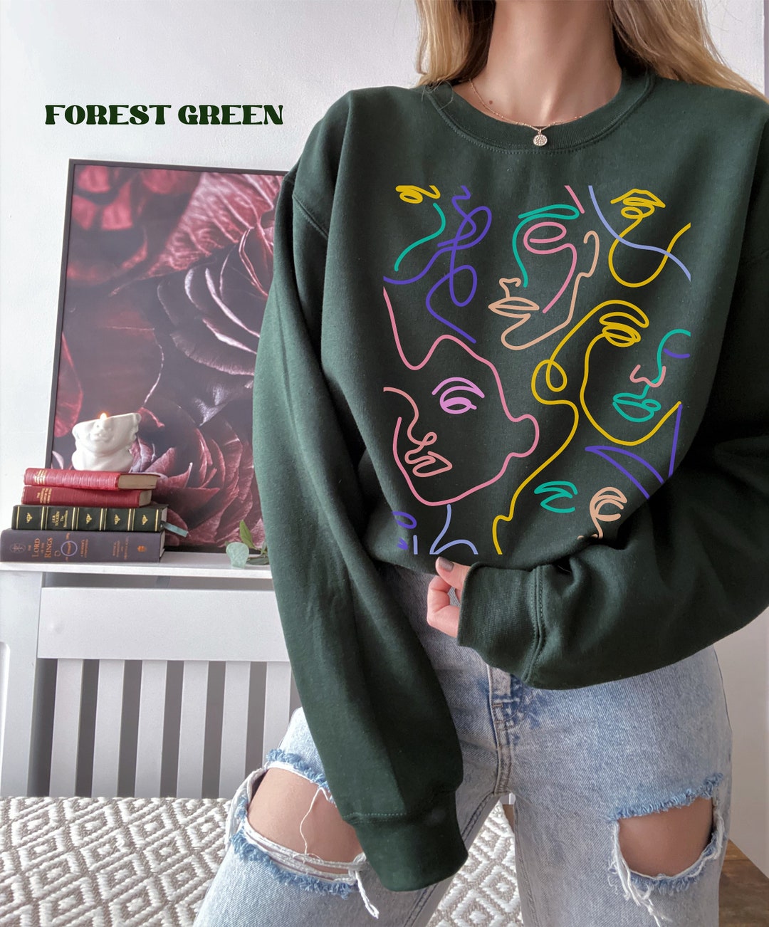 Line Drawing Sweat Face Line Art Shirt Line Faces Shirt One Line Draw ...