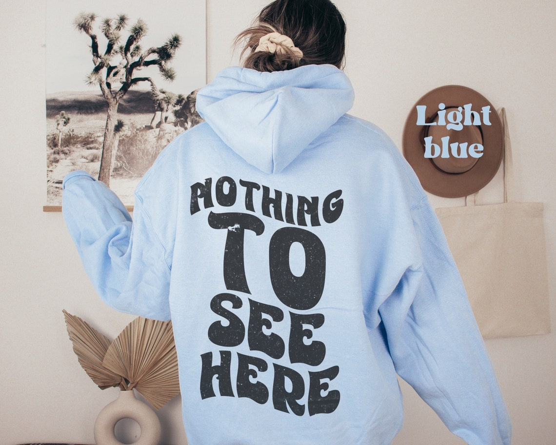 Retro Text Hoodie Words on Back Hoodie Trendy Hoodie Retro - Etsy