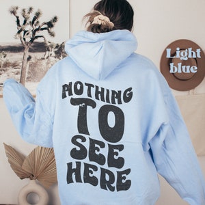 Retro Text Hoodie Words on Back Hoodie Trendy Hoodie Retro - Etsy