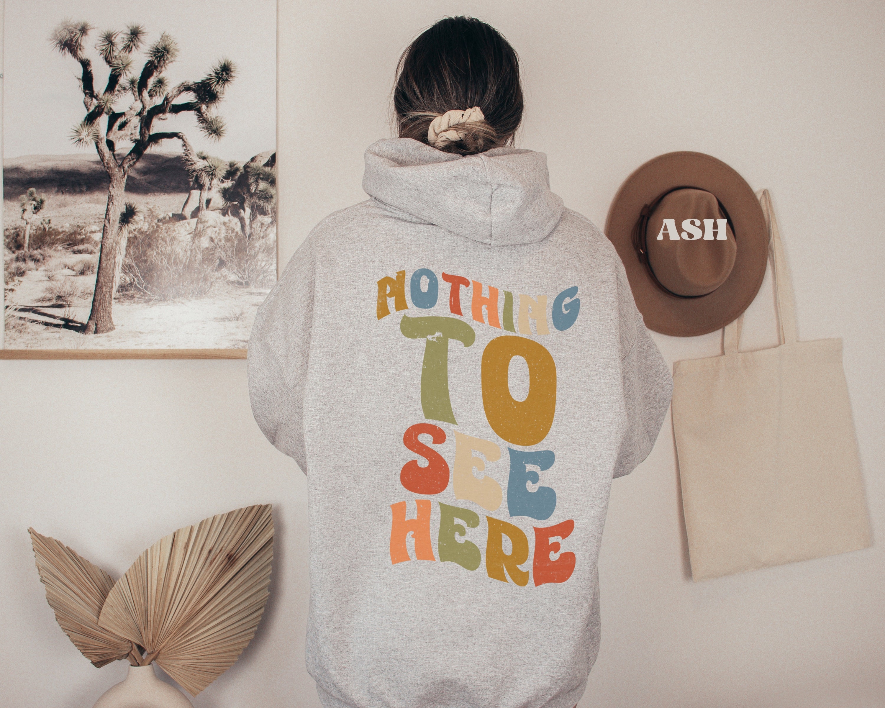 Retro Text Hoodie Words on Back Hoodie Trendy Hoodie Retro - Etsy