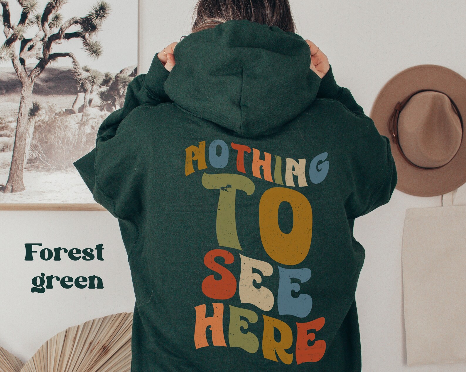 Retro Text Hoodie Words on Back Hoodie Trendy Hoodie Retro - Etsy