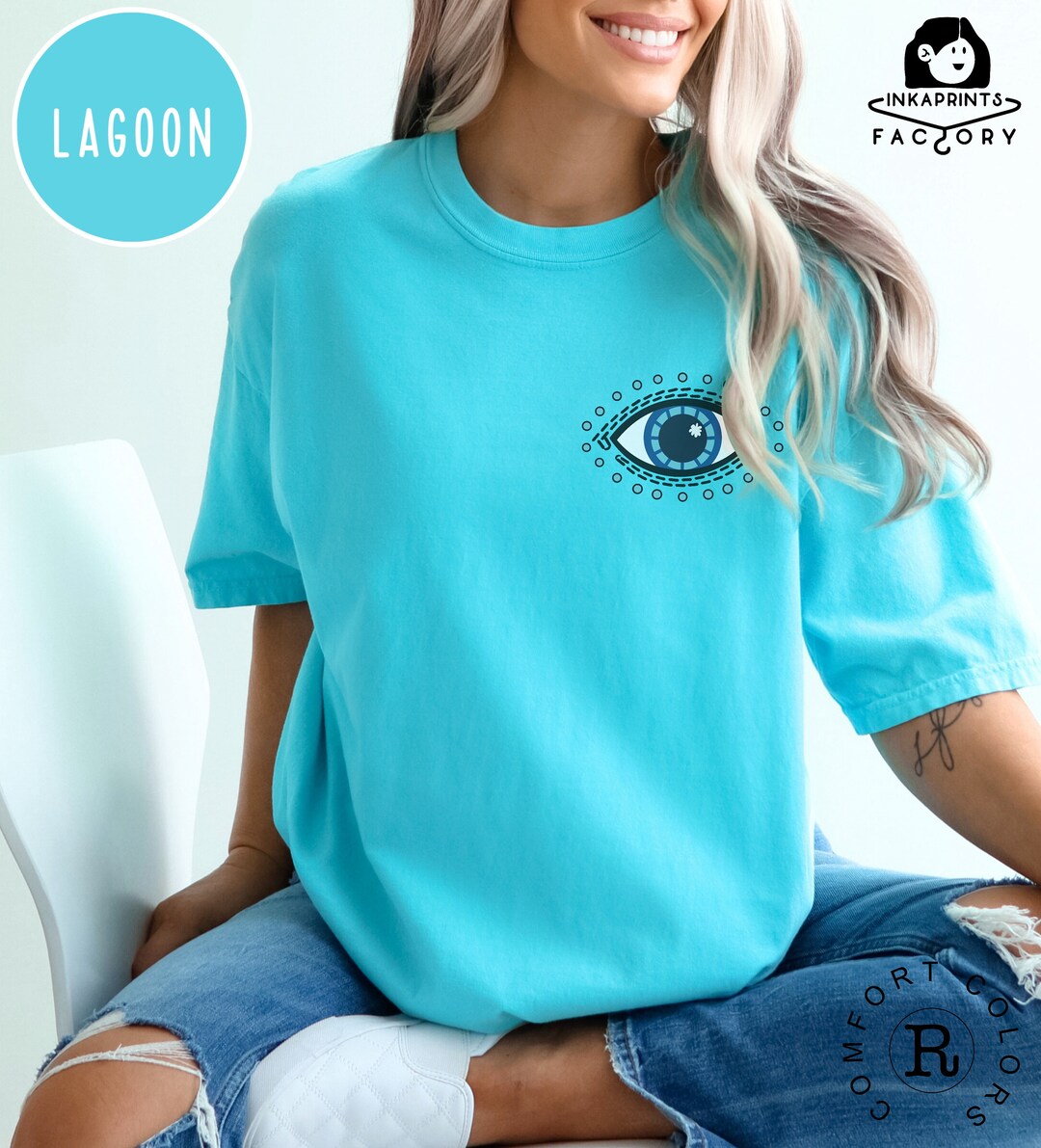 Evil Eye Shirt Evil Eye Tee Comfort Colors Tee Evil Eye Tshirt Third ...