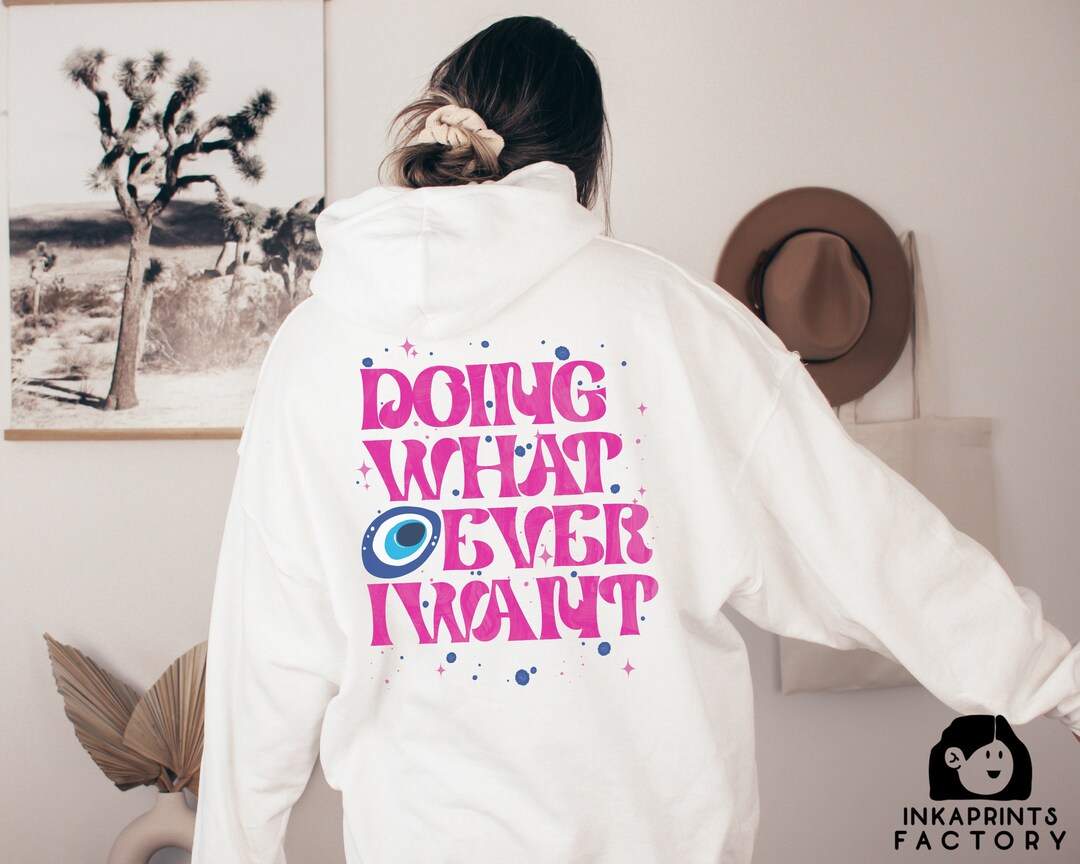 Wavy Letter Hoodie Wavy Font Hoodie Whatever Hoodie Word Back Hoodies ...