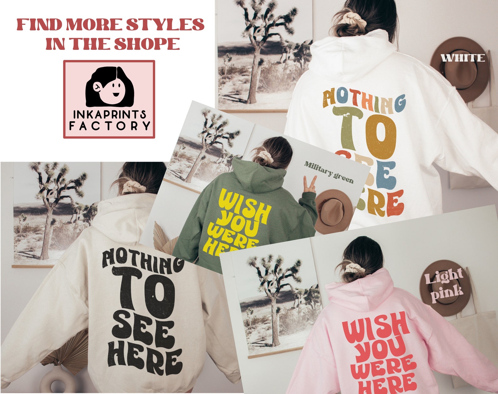 Retro Text Hoodie Words on Back Hoodie Trendy Hoodie Retro - Etsy