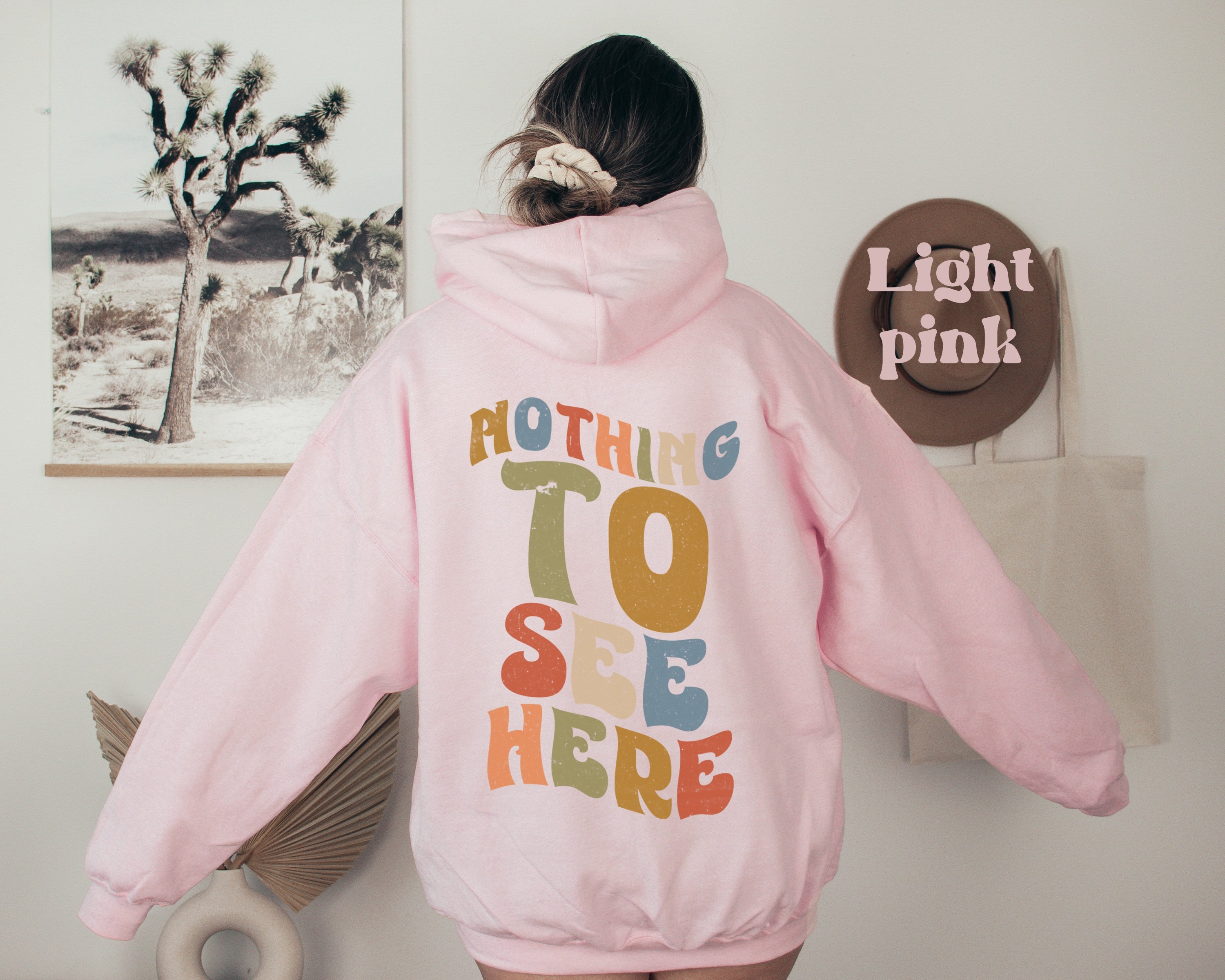 Retro Text Hoodie Words on Back Hoodie Trendy Hoodie Retro - Etsy