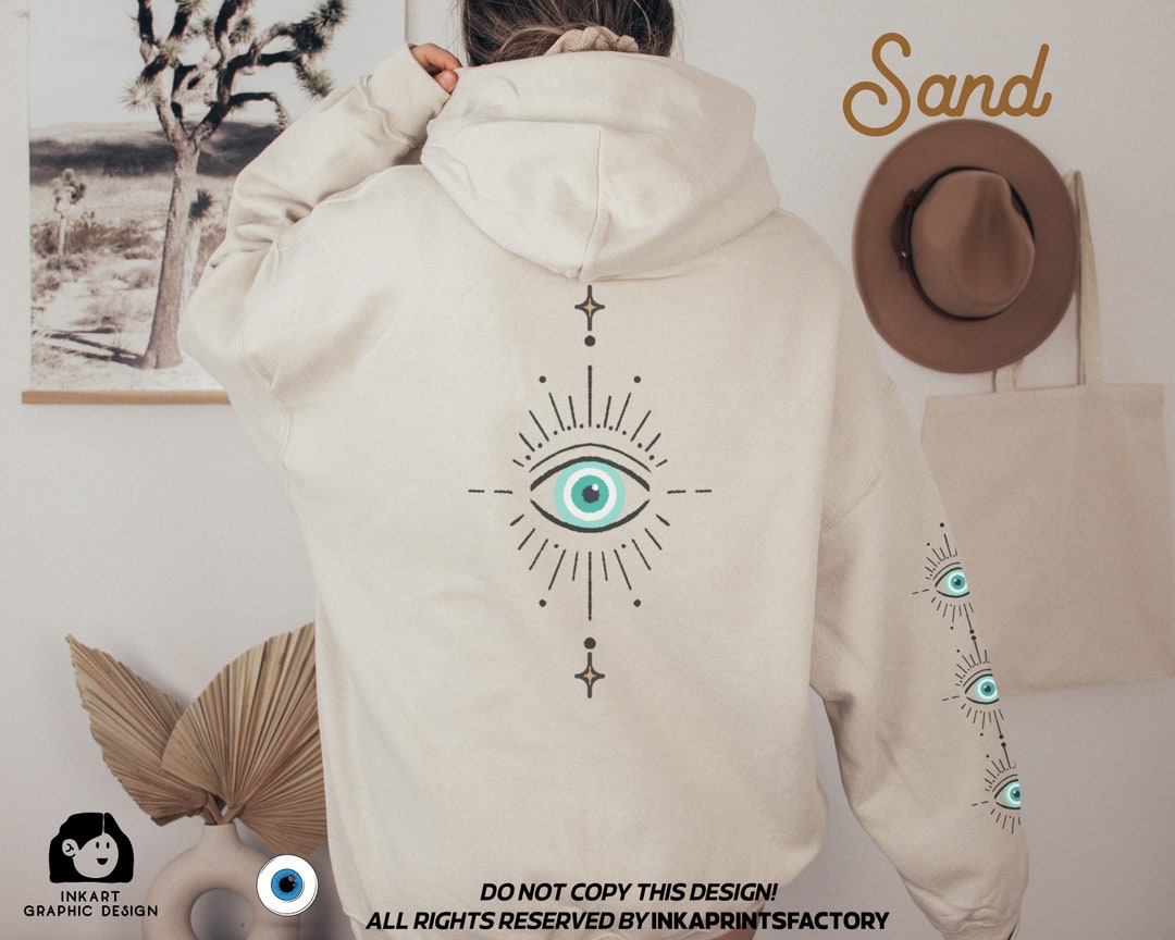 Evil Hoodie Evil Eye Hoodie Third Eye Hoodie Evil Eye Clothing - Etsy