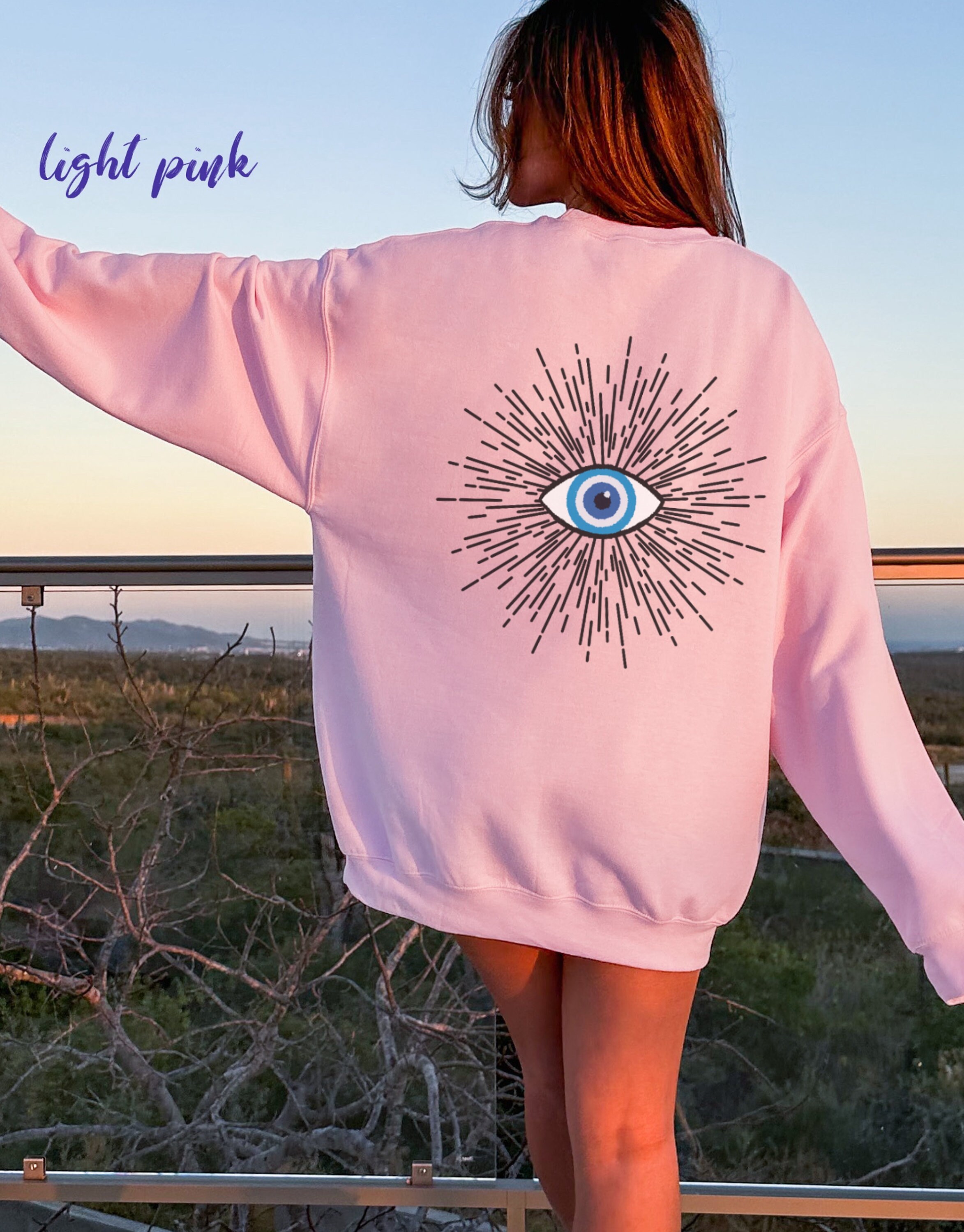 Evil Eye Sweat Evil Eye Crewneck Evil Eye Sweats Third Eye Hoodie Hamsa ...