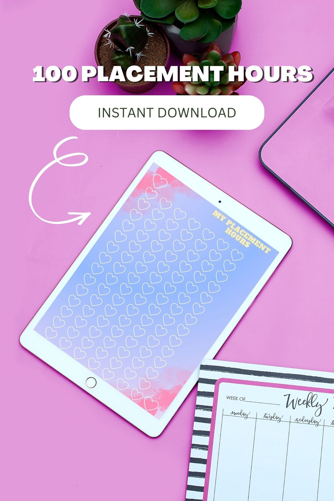 Trainee Counsellor 100 Placement Hours Tracker, Milestone Tracker ...