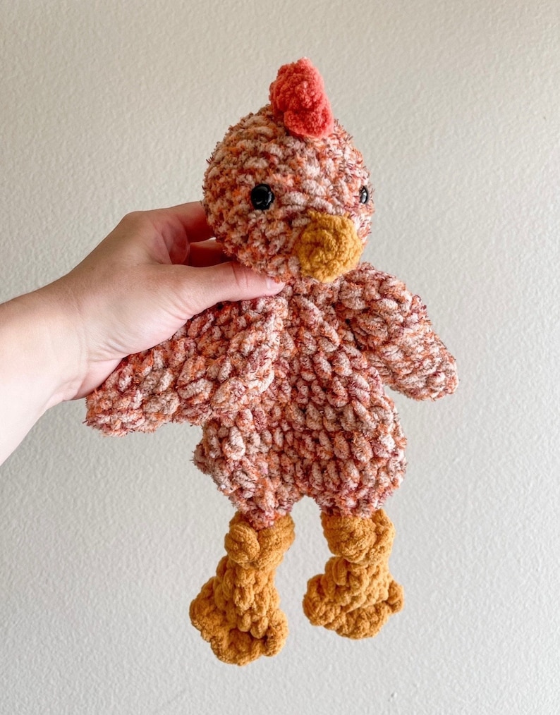 Custom Crocheted Chicken Lovey | Crochet Chick | Chicken Snuggler ...
