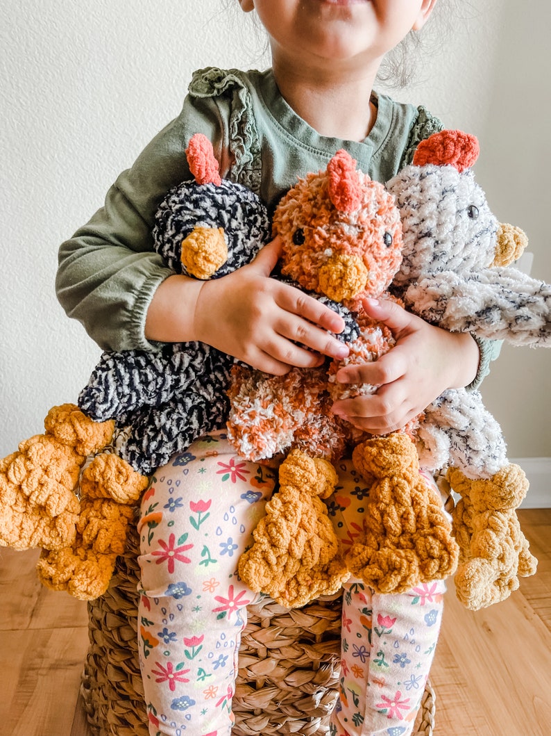 Custom Crocheted Chicken Lovey | Crochet Chick | Chicken Snuggler ...