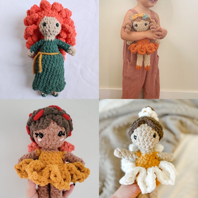 Kindred Spirits Mini Doll Crochet Pattern Crochet Lovey Doll - Etsy