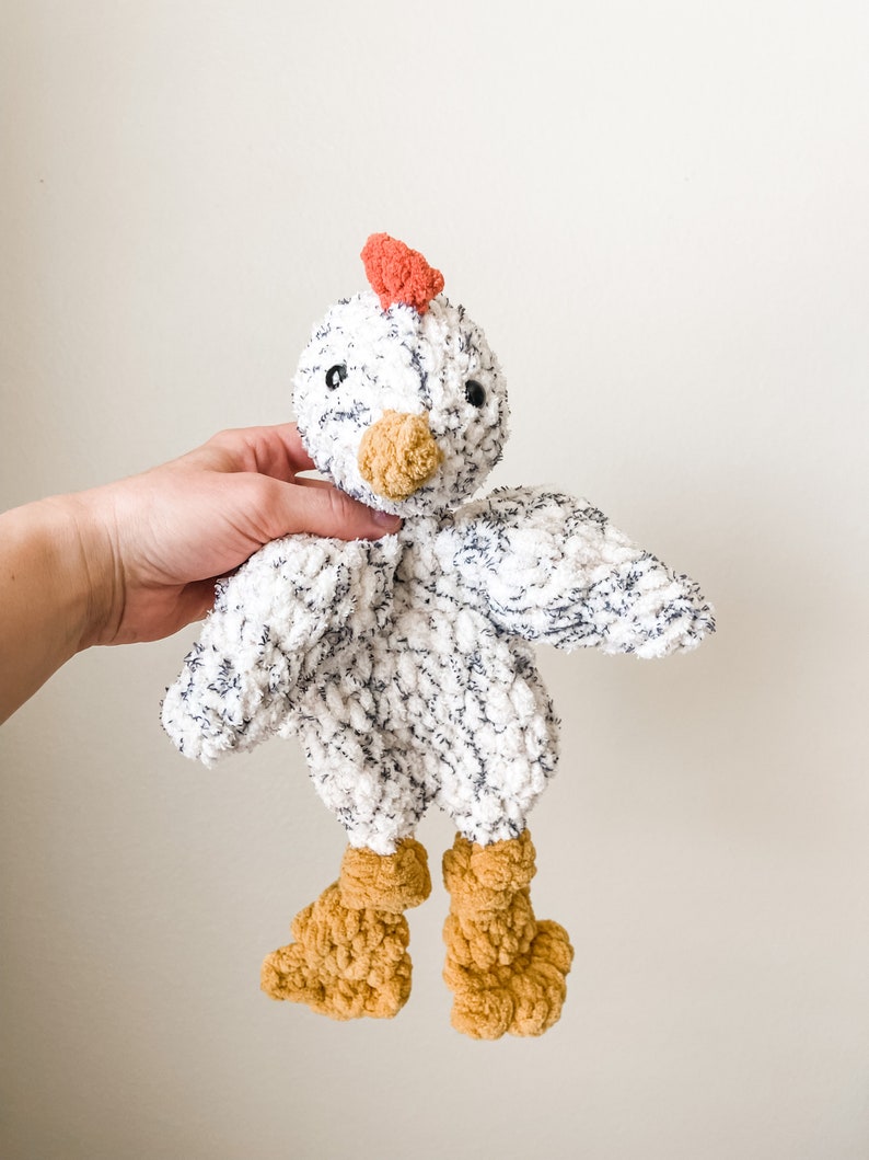 Custom Crocheted Chicken Lovey | Crochet Chick | Chicken Snuggler ...