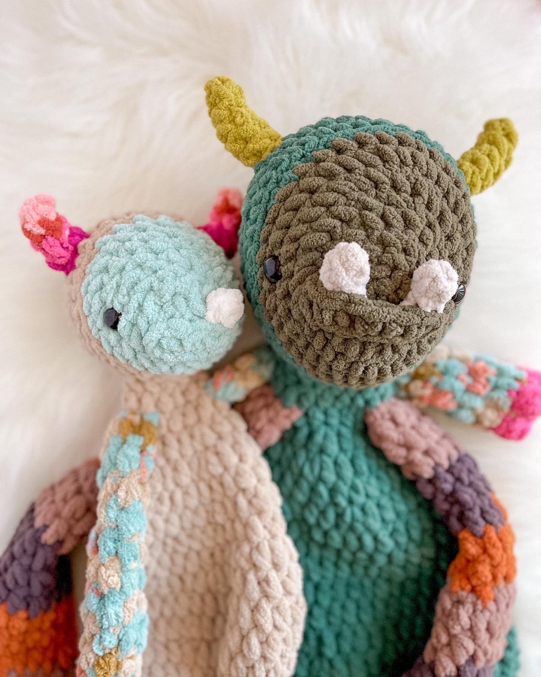Custom Crocheted Monster Lovey | Crochet Lovey | Imaginative Play Toy ...