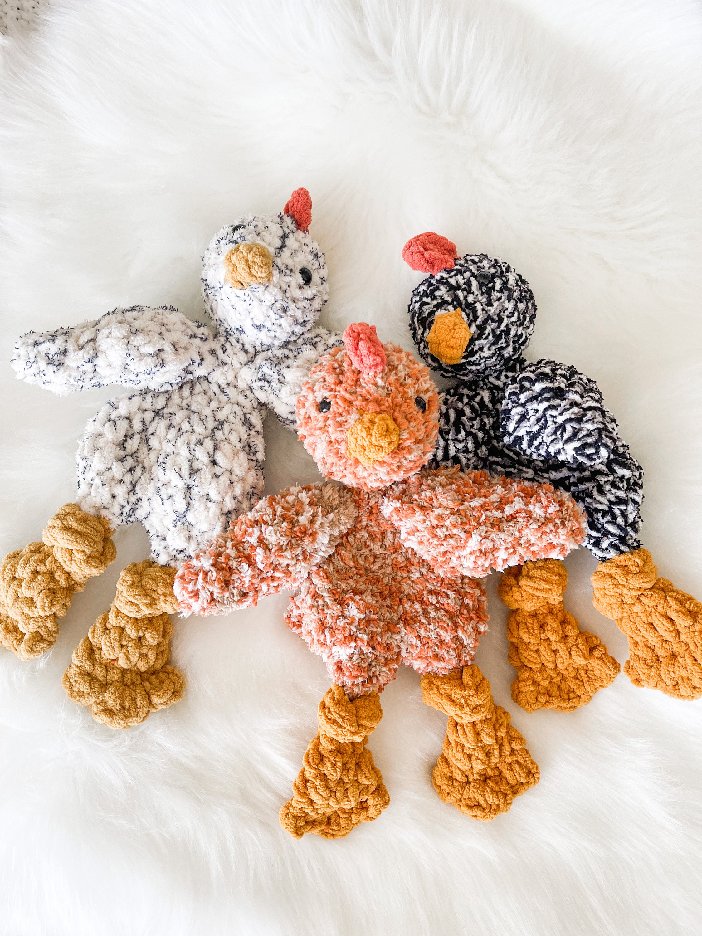 Custom Crocheted Chicken Lovey Crochet Chick Chicken - Etsy UK