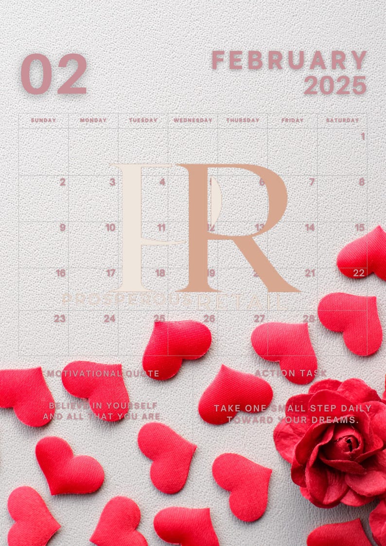 Motivational 2025 Printable Calendar Monthly Planner With Inspirational ...