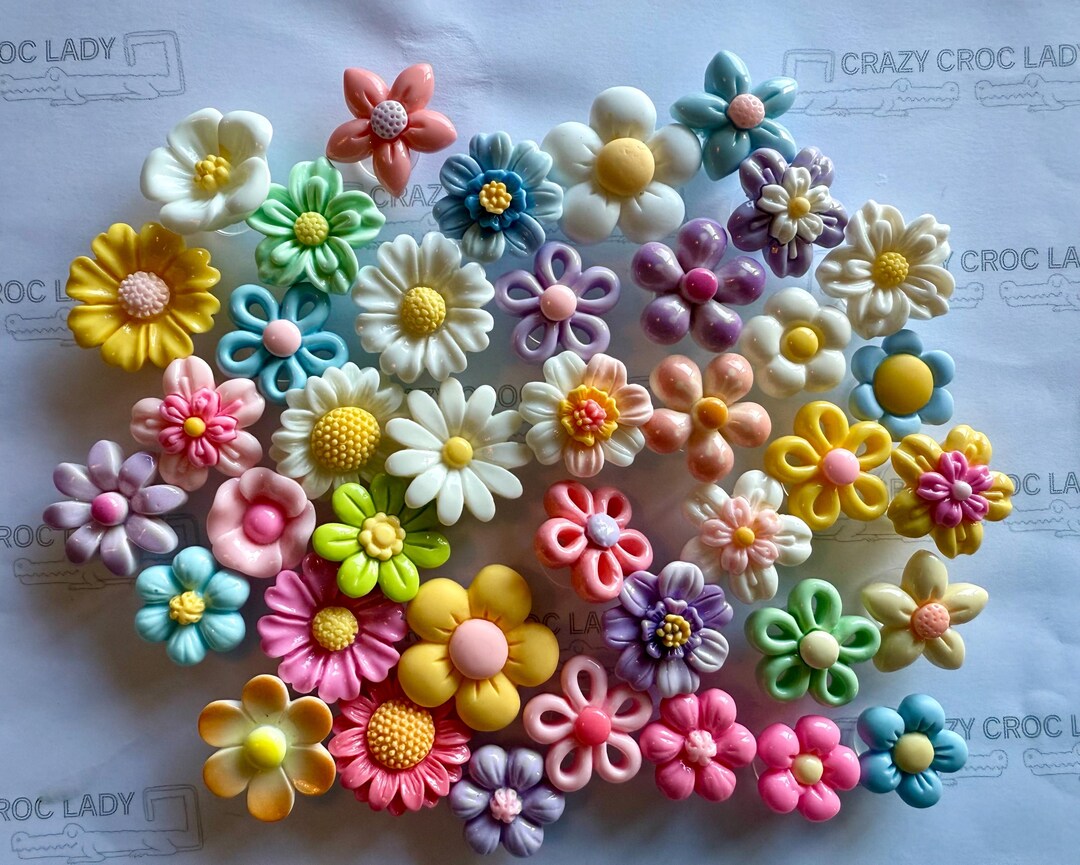 Croc Charm Daisies Flowers Daisy Jibbit - Etsy UK