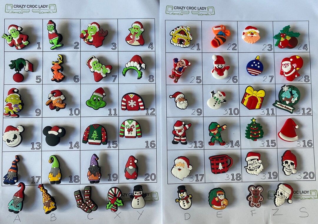 Croc Charm Grinch Gonk Christmas Xmas Themed - Etsy UK