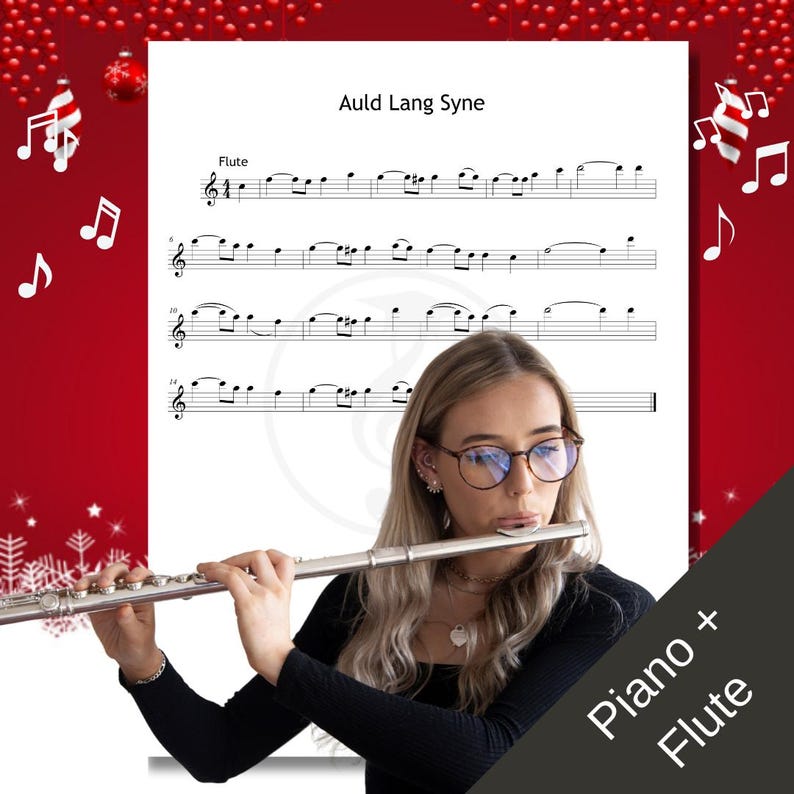 Auld Lang Syne - Traditional Farewell Song PDF for Piano, Voice and Ensemble | Printable Music ...