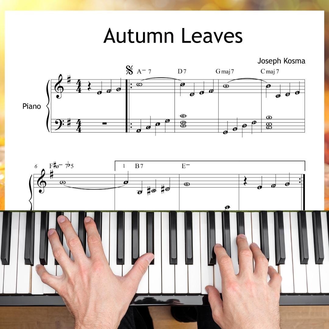 Autumn Leaves – Grade 2–3 Piano Sheet Music PDF With Expressive Melody ...