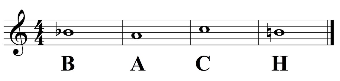 The Musical Cross - Johann Sebastian Bach - Svg - Cryptic Name - BACH ...