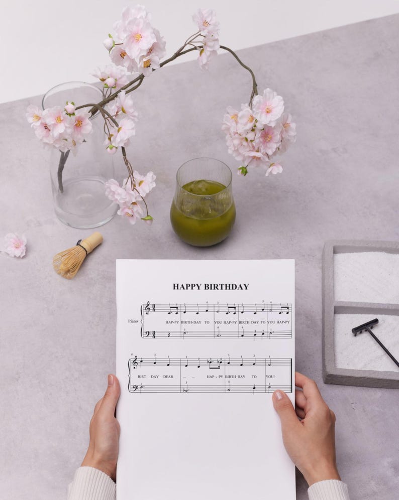 Happy Birthday – Easy Piano Sheet for Beginners – Finger Numbers – PDF ...