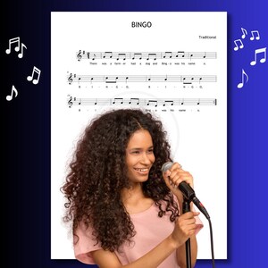Bingo - American Folk Song Sheet Music | Piano + Voice + Instrument ...
