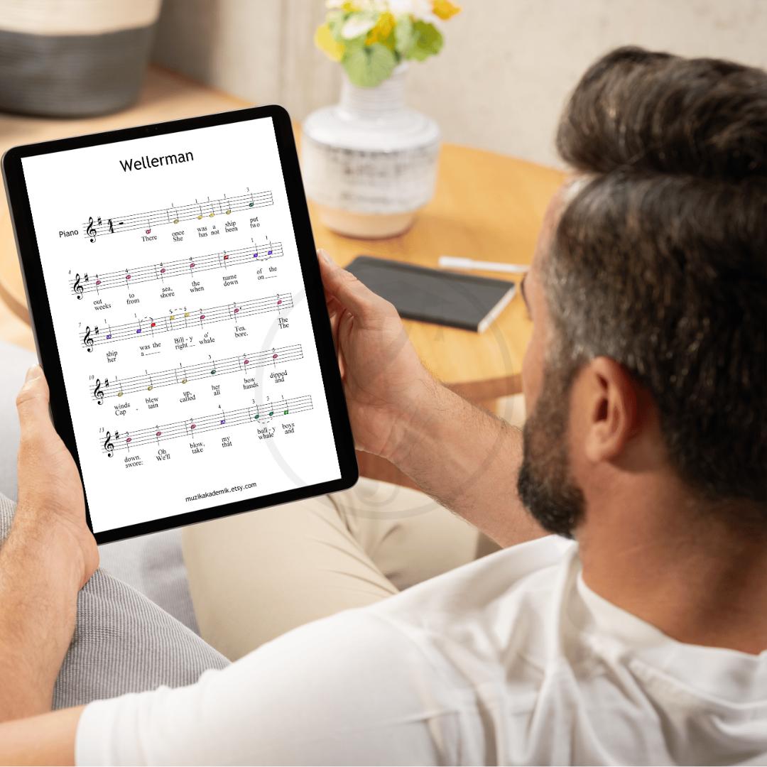 Wellerman - Grade 0 Easy Piano Sheet for Beginners | Sea Shanty PDF ...