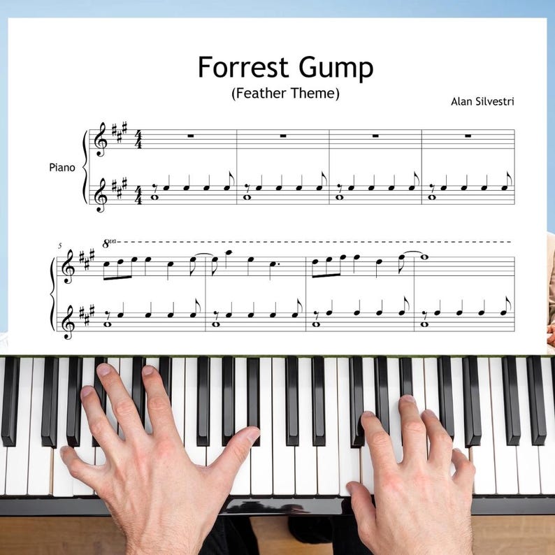 Forrest Gump Theme – Grade 4 Piano Sheet Music PDF | Alan Silvestri ...