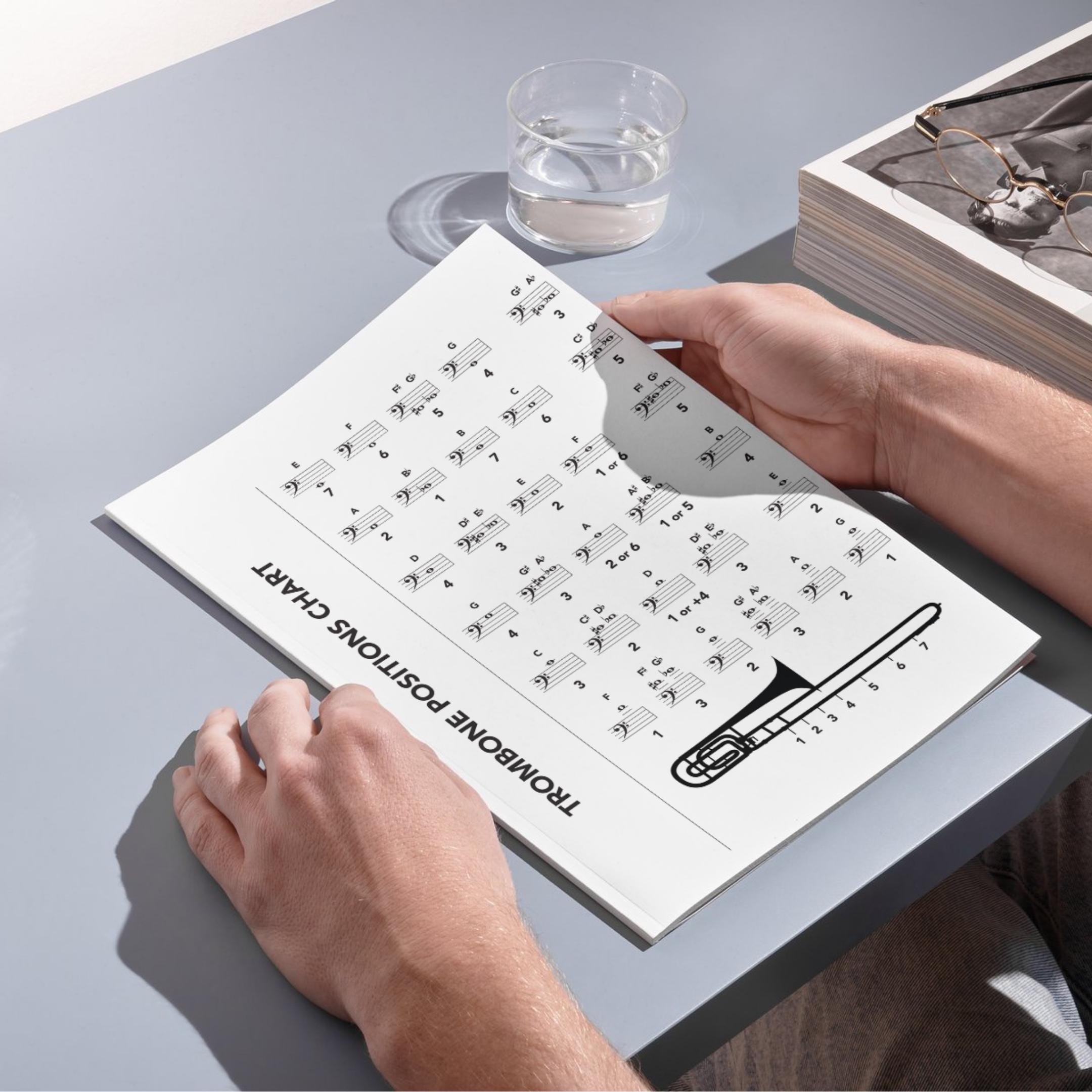 Trombone Slide Positions Chart | Beginner Brass Classroom Poster ...